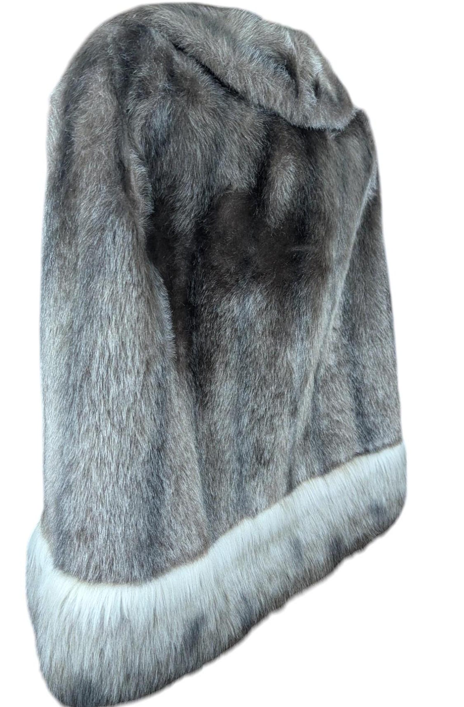 Regina Glenara by Glenoit Faux Fur Brown Beige Capelet Made in USA ...