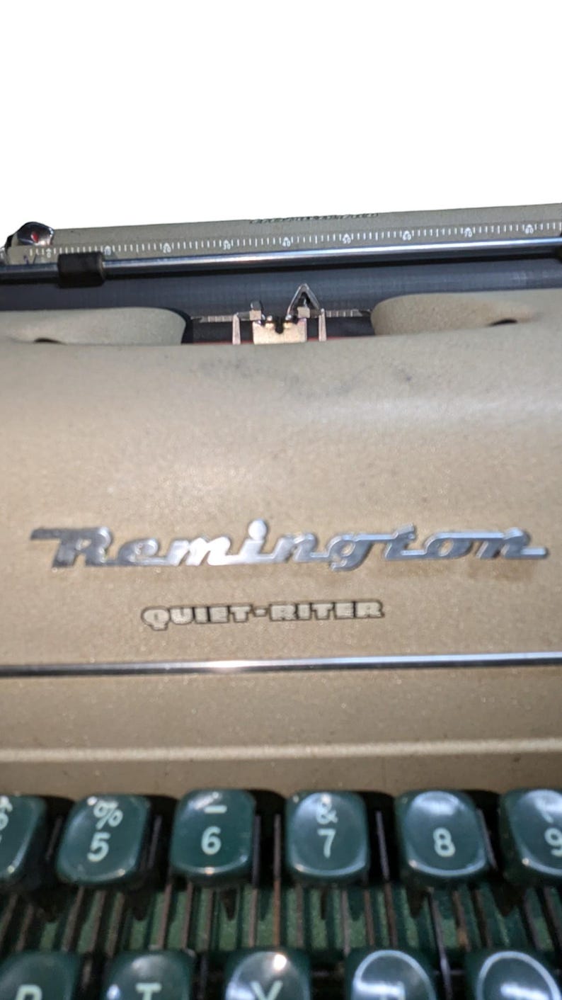 Remington Rand Quiet-riter Miracle Tab Green Typewriter W/ Case Vintage - Etsy