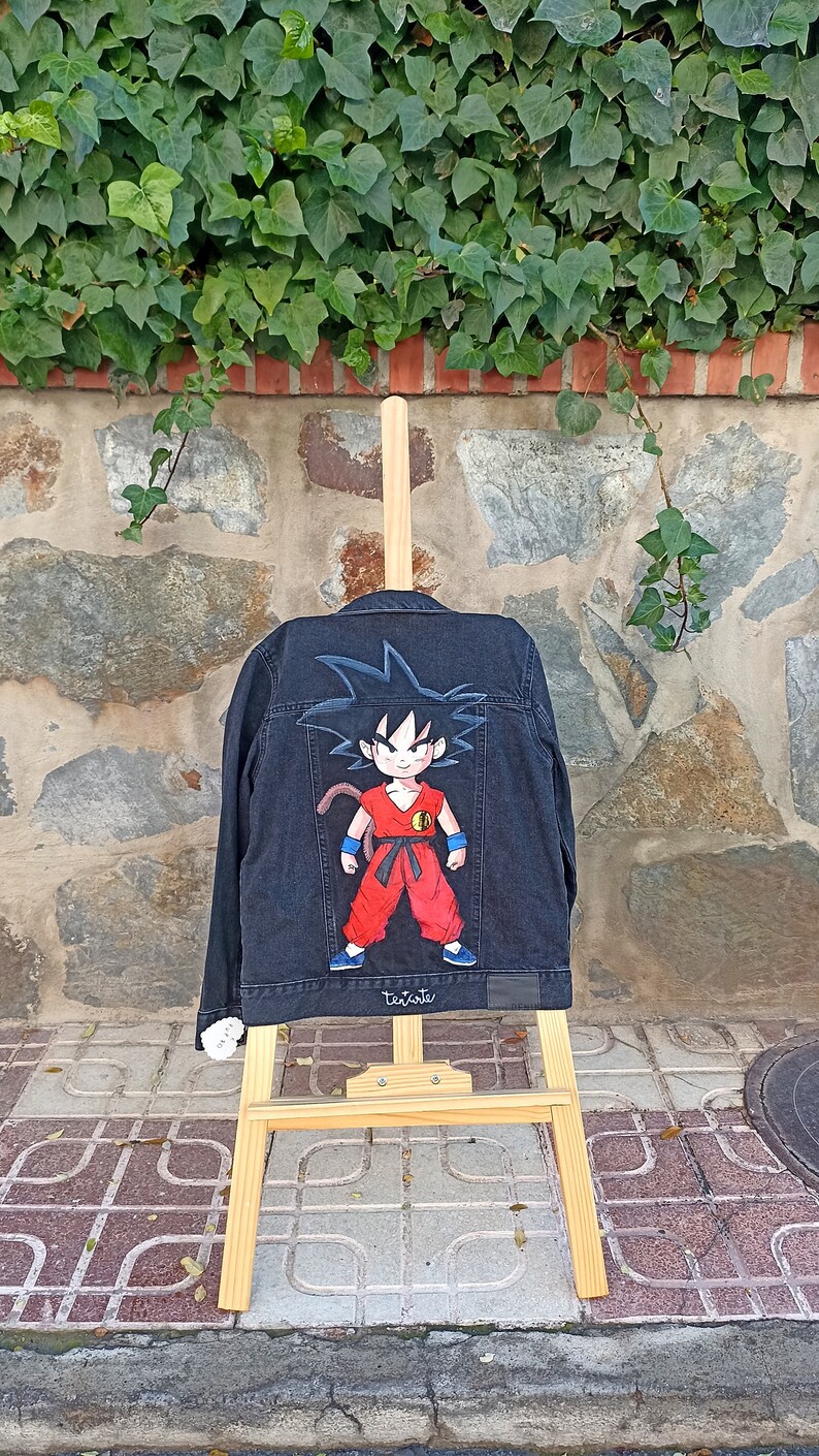 Goku Hand Painted Children's Jacket Handpaintedjacket - Etsy
