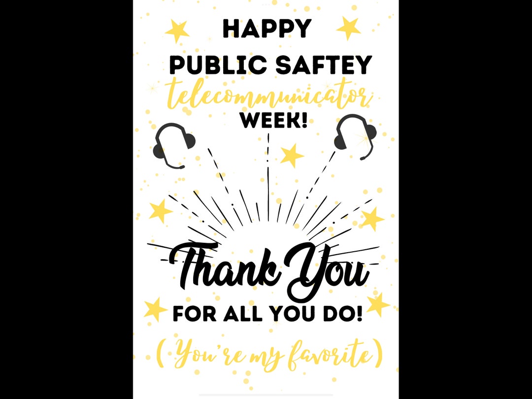 First Responder Thank You Card / Dispatcher Thank You Cards - Etsy