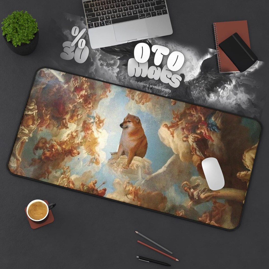 Funny Neoprene Desk Mat: Unique Office Decor, Non-slip Mousepad - Etsy