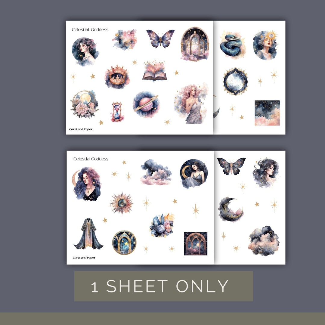 CELESTIAL GODDESS | Planner Stickers | Deco Stickers | Scrapbook ...