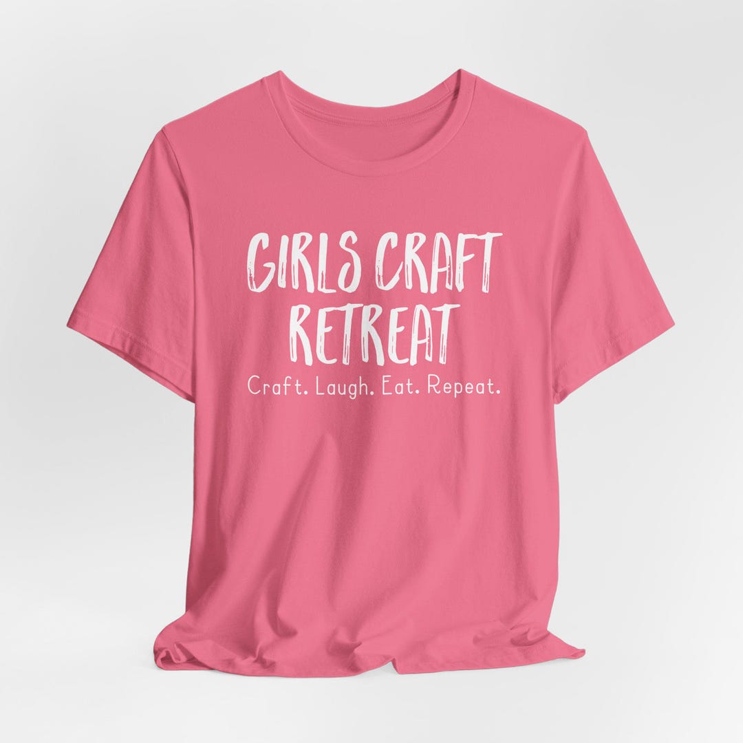 Girls Craft Retreat T-shirt for Group Crafting - Etsy