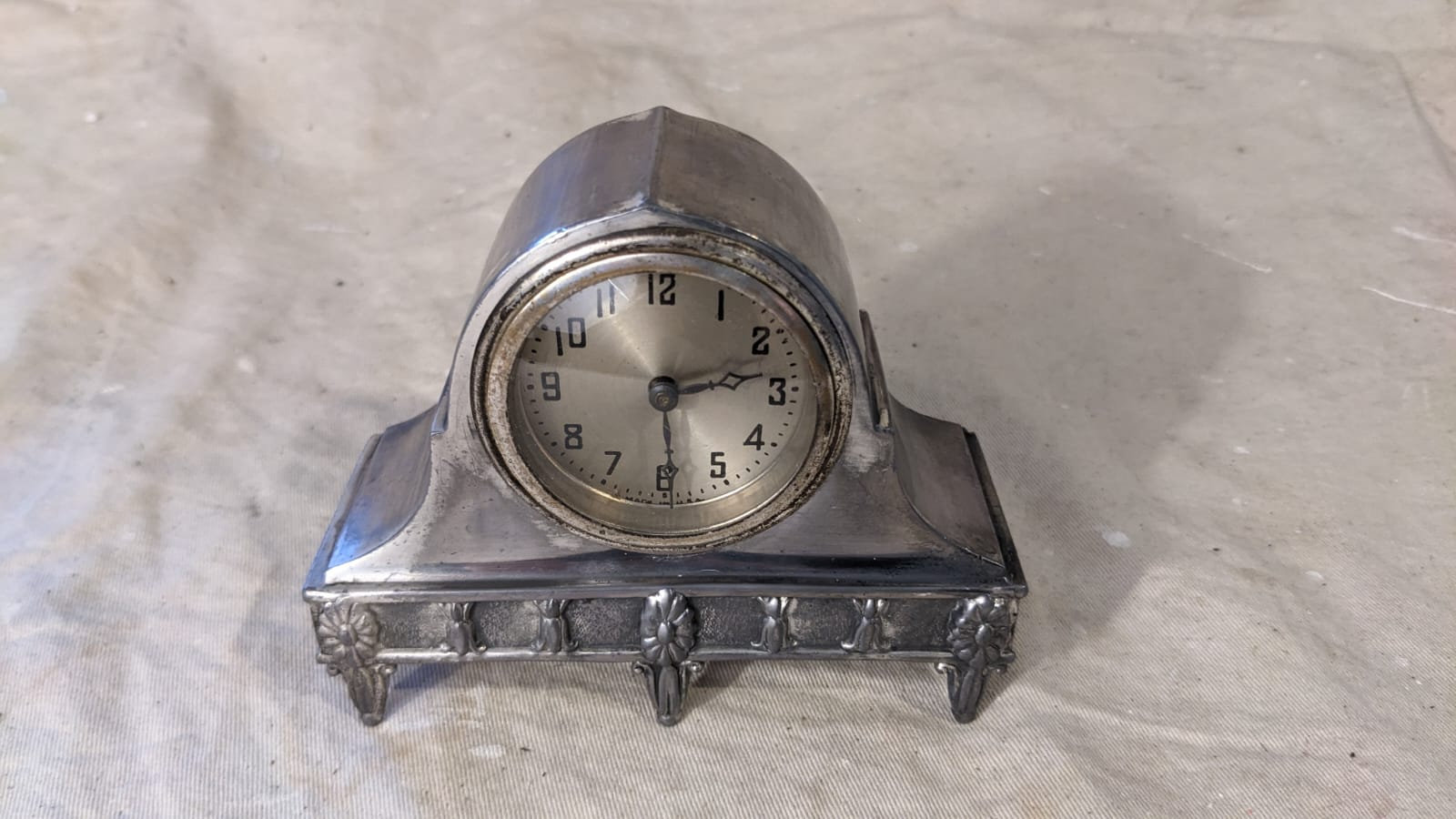 Vintage Pewter Napoleon Hat Clock, Circa 1930s. - Etsy