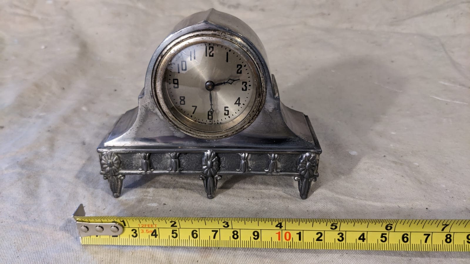 Vintage Pewter Napoleon Hat Clock, Circa 1930s. - Etsy