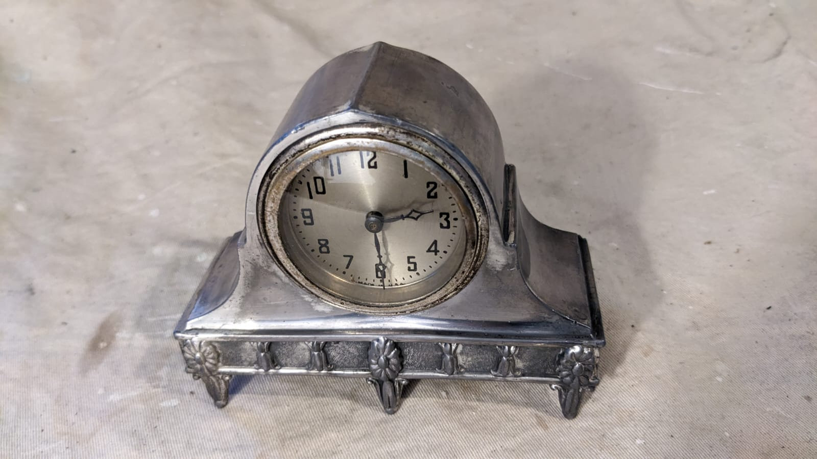 Vintage Pewter Napoleon Hat Clock, Circa 1930s. - Etsy