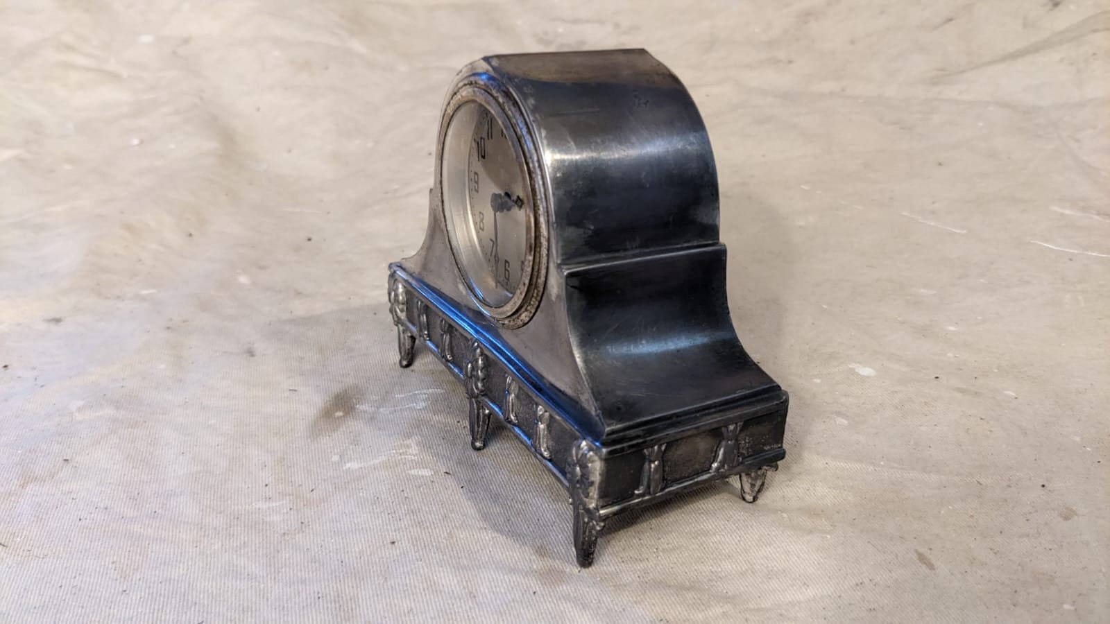 Vintage Pewter Napoleon Hat Clock, Circa 1930s. - Etsy