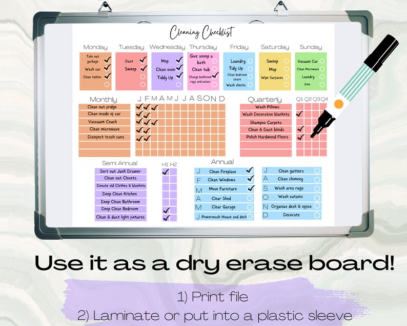 Cleaning Checklist, Cleaning Schedule, Ultimate Cleaning Checklist ...