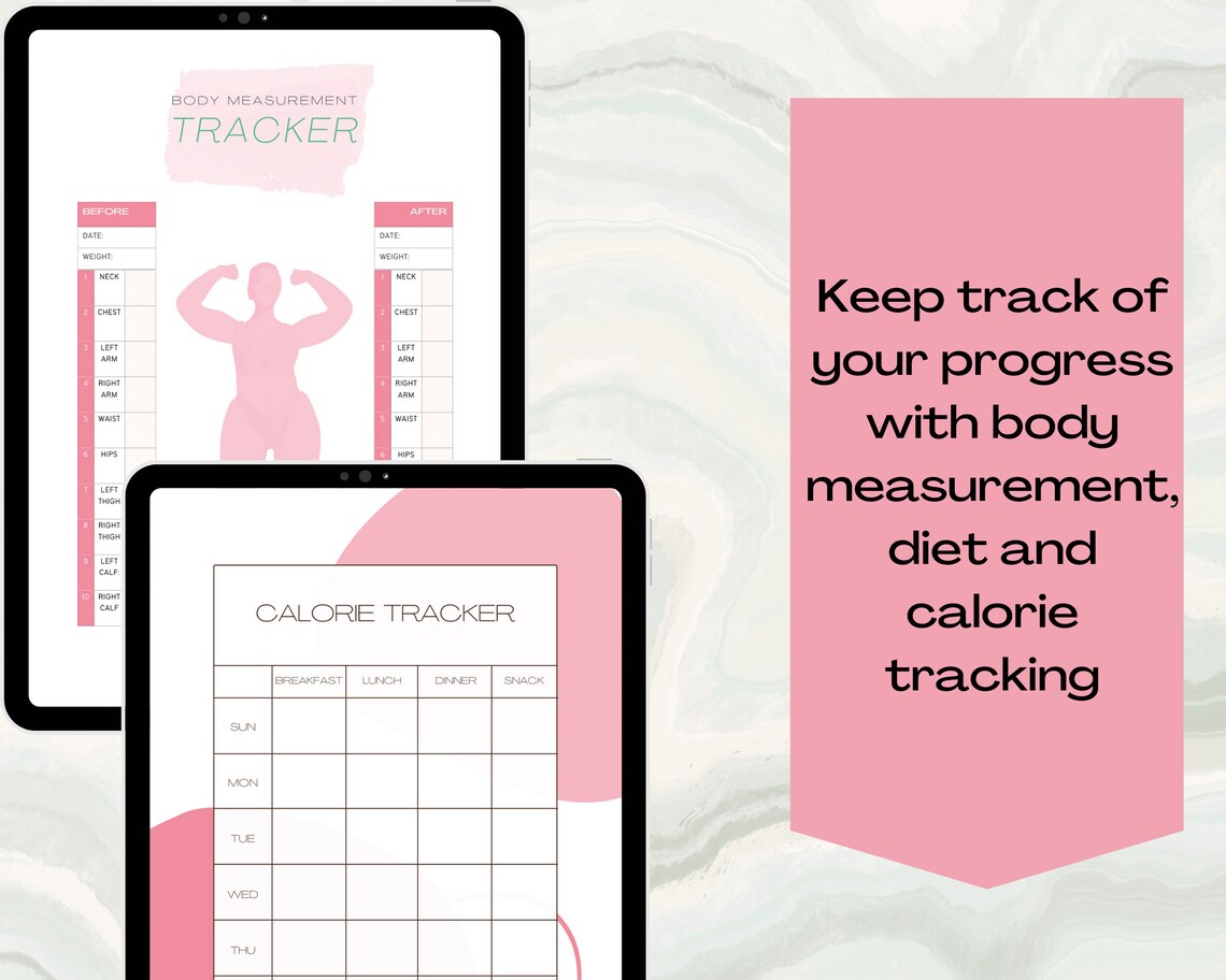 Fitness Planner, Weight Loss Tracker, Calorie Tracker, Fitness Plan ...