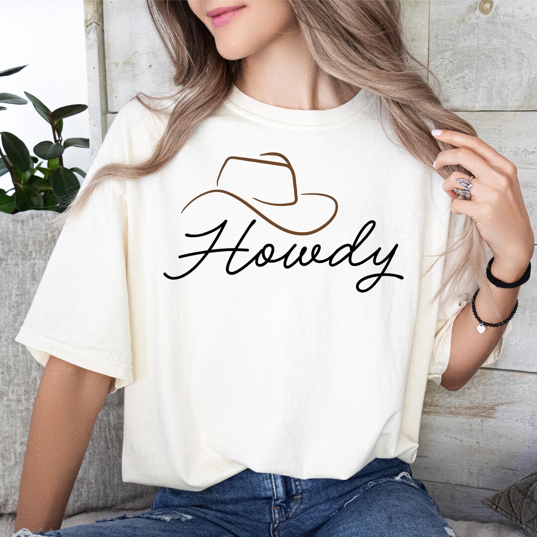 Vintage Howdy Hat | PNG Design | 2 Colors - Etsy