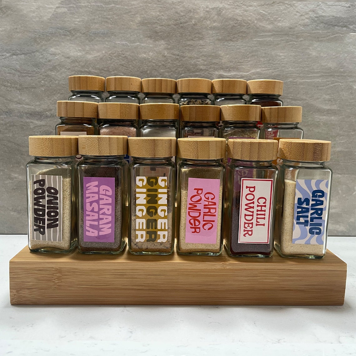 Colorful Spice Labels PDF & JPG Files - Etsy