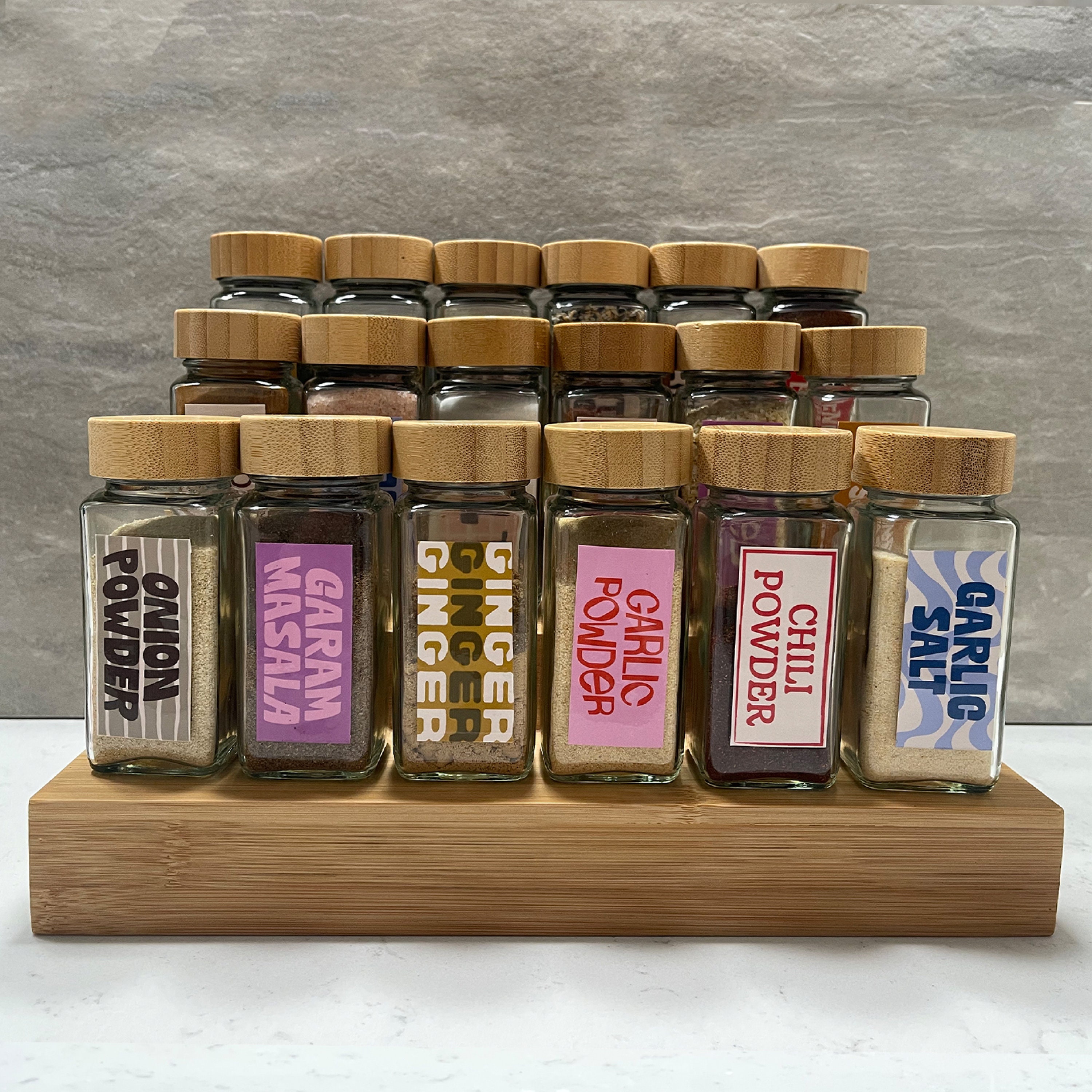 Colorful Spice Labels | PDF & JPG Files, Trendy Spice Labels, Digital ...