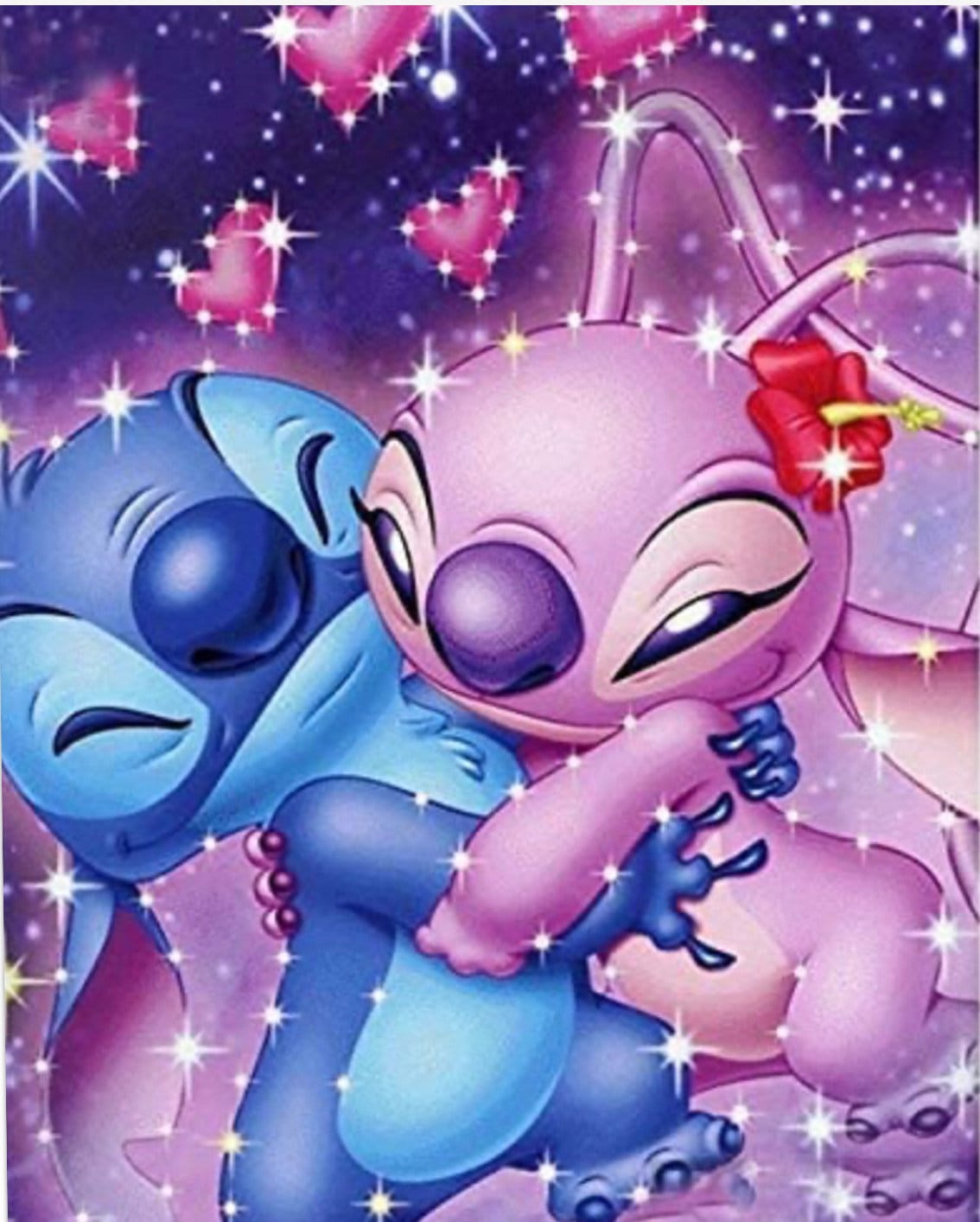 Cute Stitch And Angel Wallpaper For Iphone