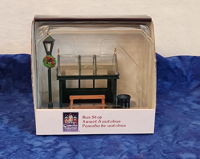 Lemax Bus Stop Carole Towne Christmas Village Holiday Home Décor, Gift ...