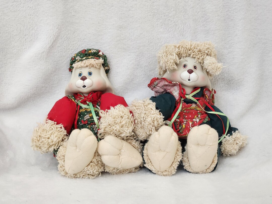 Vintage House of Lloyd Christmas Decor Anthropomorphic Bunnies Hip ...