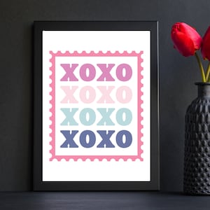 XOXO Printable Love Quote, Love Print, Xoxo Love Sign, Valentines Day ...