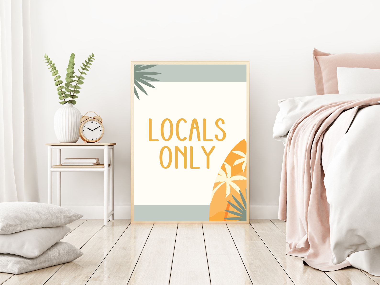 Locals Only Printable Art, Surf Wall Art, Kids Beach Room, Coastal ...