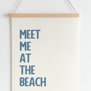 Meet Me at the Beach Sign, Surf Digital Print, Surf Nursery, Summer ...