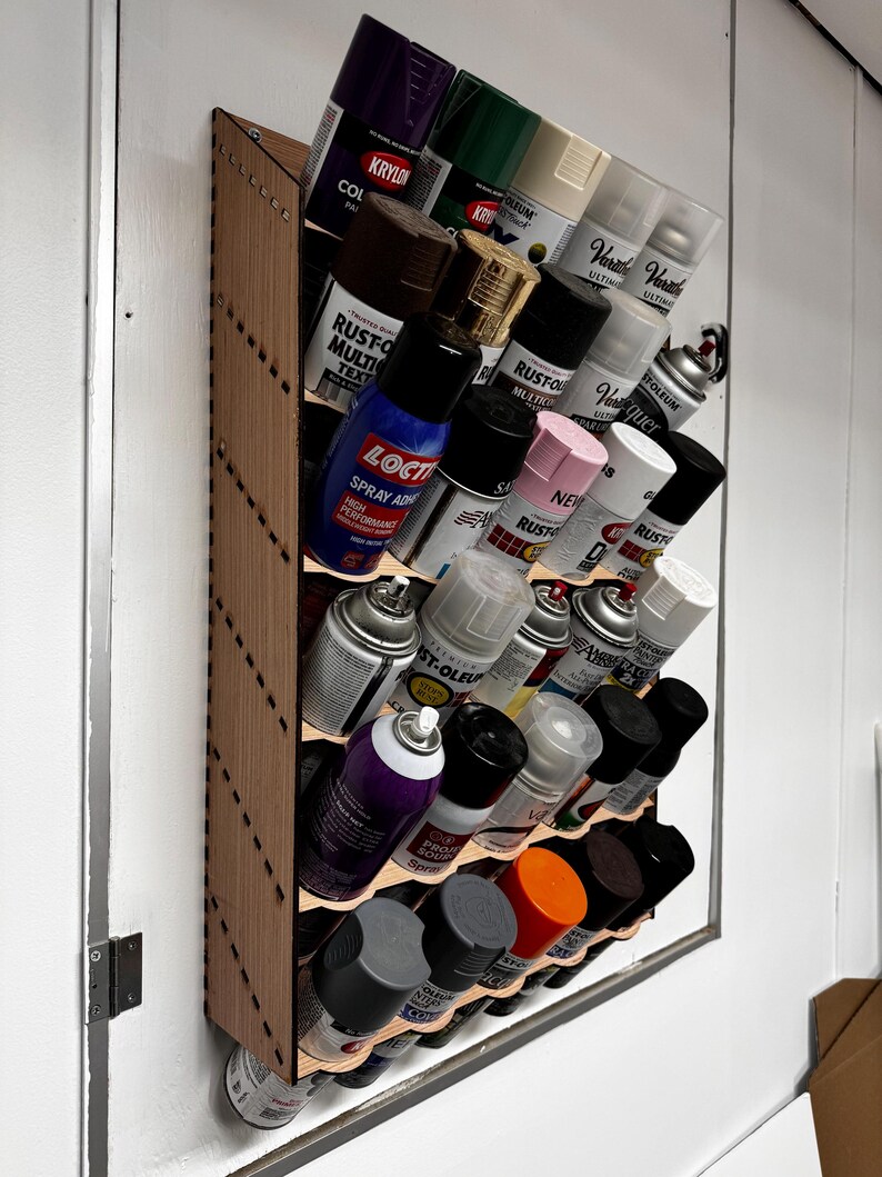 Wall Mounted 30 Spray Can Holder laser/cnc Pattern - Etsy