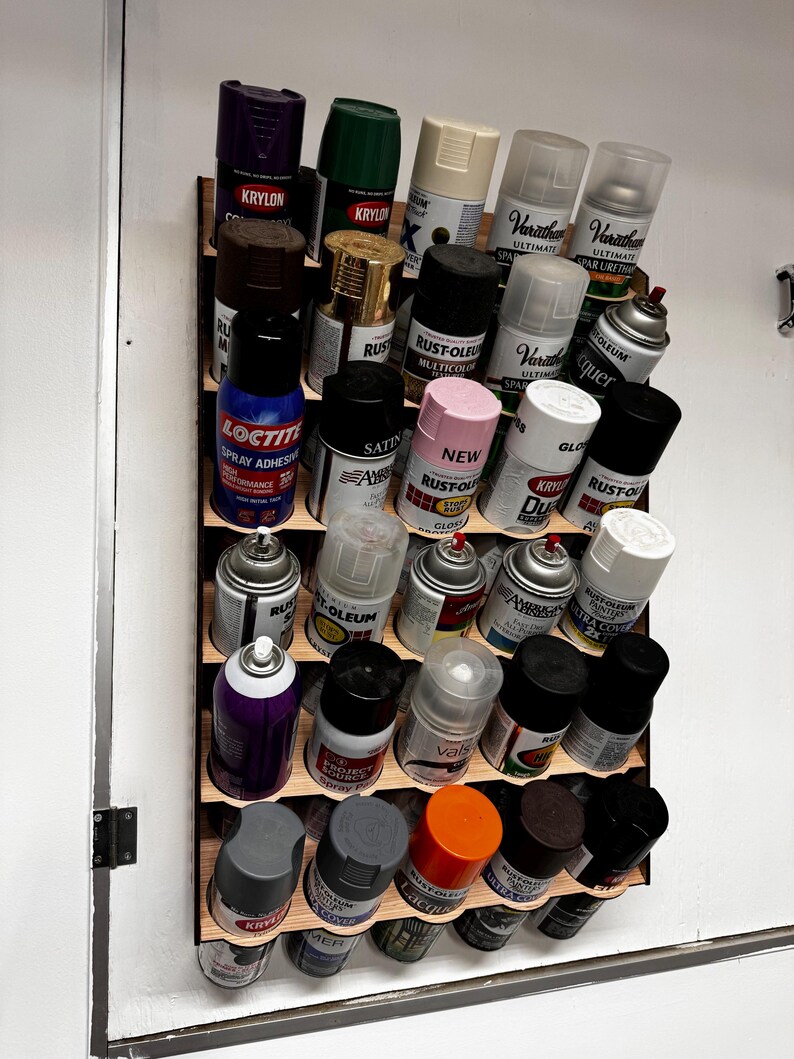 Wall Mounted 30 Spray Can Holder laser/cnc Pattern - Etsy