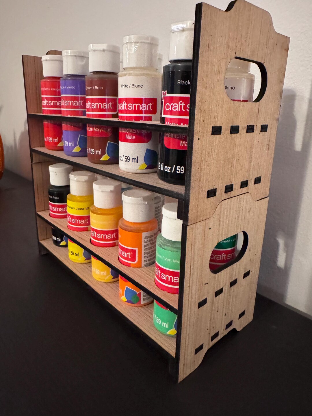 Stackable Paint Bottle Shelf Plans: Laser/cnc (digital Download) - Etsy
