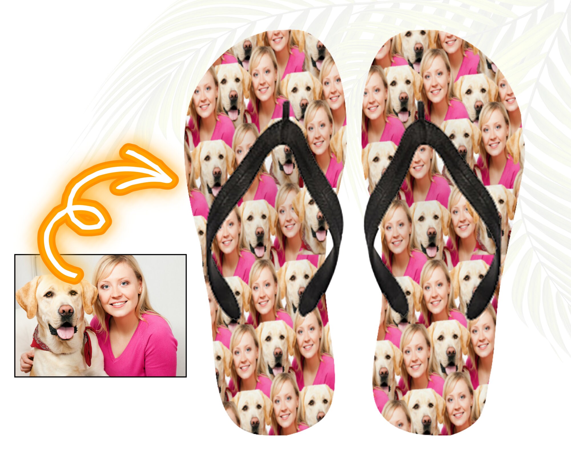 Custom Crazy Face Flip Flops Gift, Photo Flip Flops Gift, Faces on Flip ...