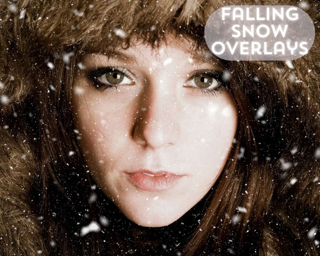Falling Snow Photoshop Overlays, Winter Overlays, Christmas Overlays ...