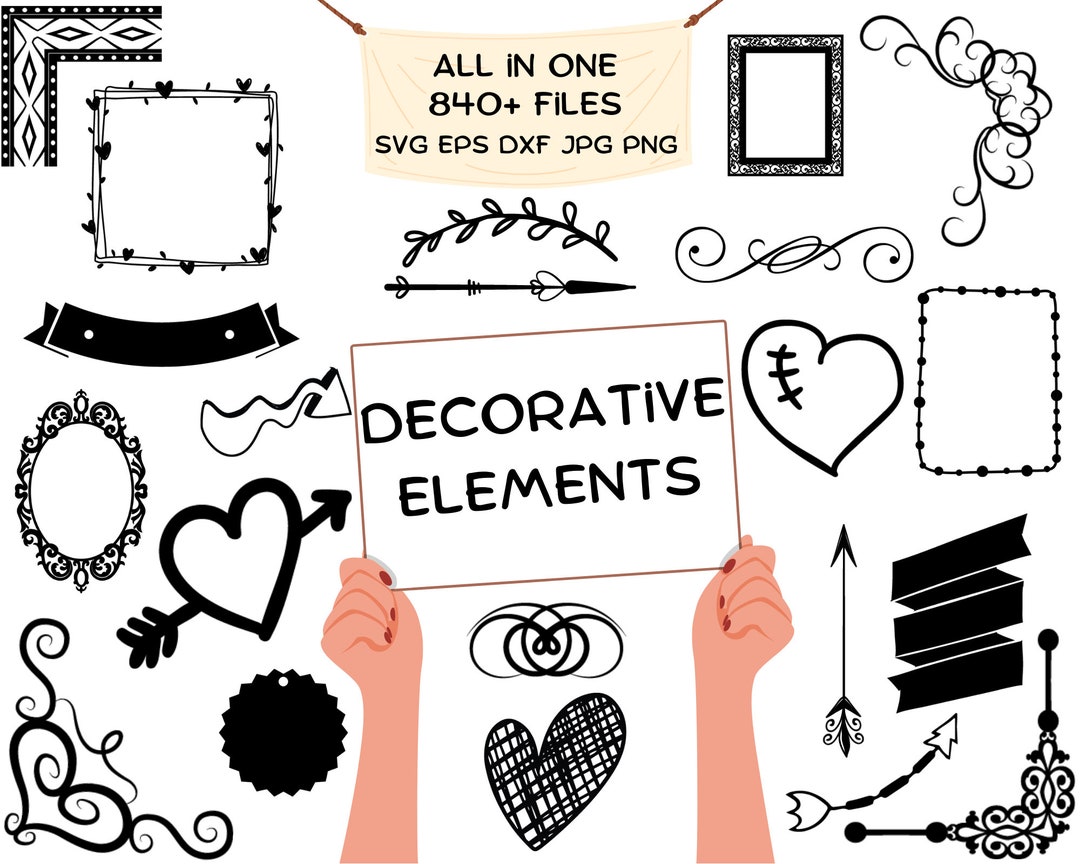 Decorative Elements Svg, Design Elements Svg, Ornaments Svg, Flourishes ...