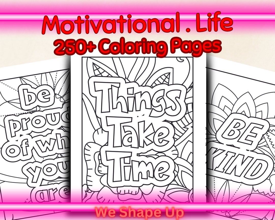 Adult Motivational Quotes Coloring Pages Inspirational Life Quotes for ...