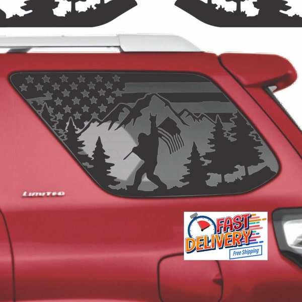 Toyota 4runner Window Decal Mountain - Etsy