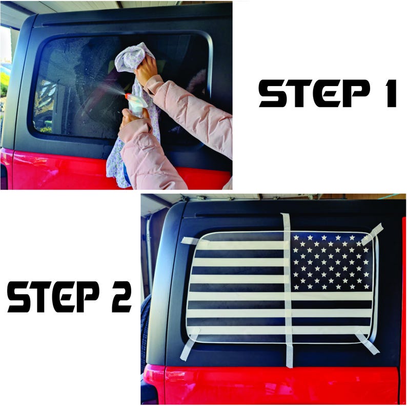 Precut American Flag Window Decals Fit for Toyota 4runner 2025 Rear 3rd ...