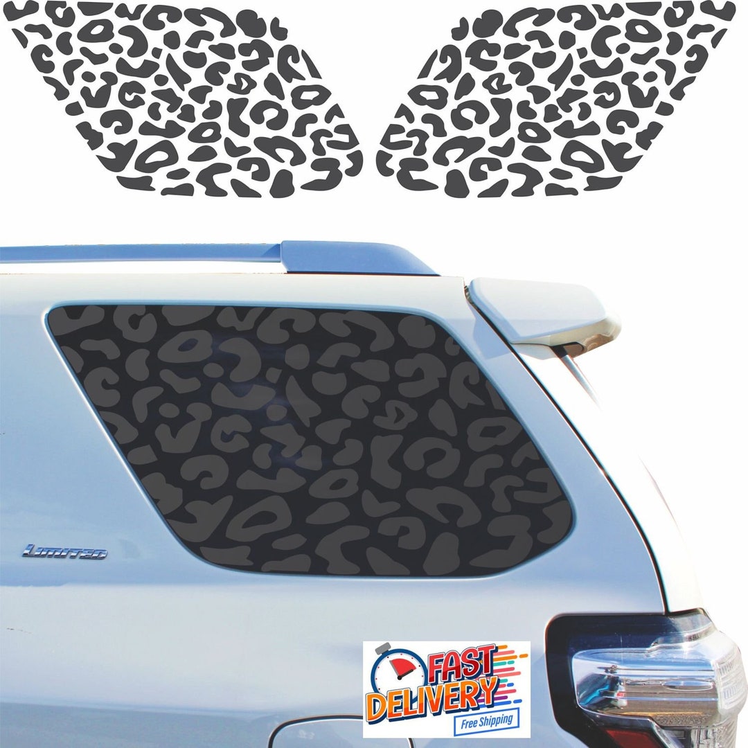 4runner Leopard Cheetah Print Rear Window Decals (2010-2023), Matte ...