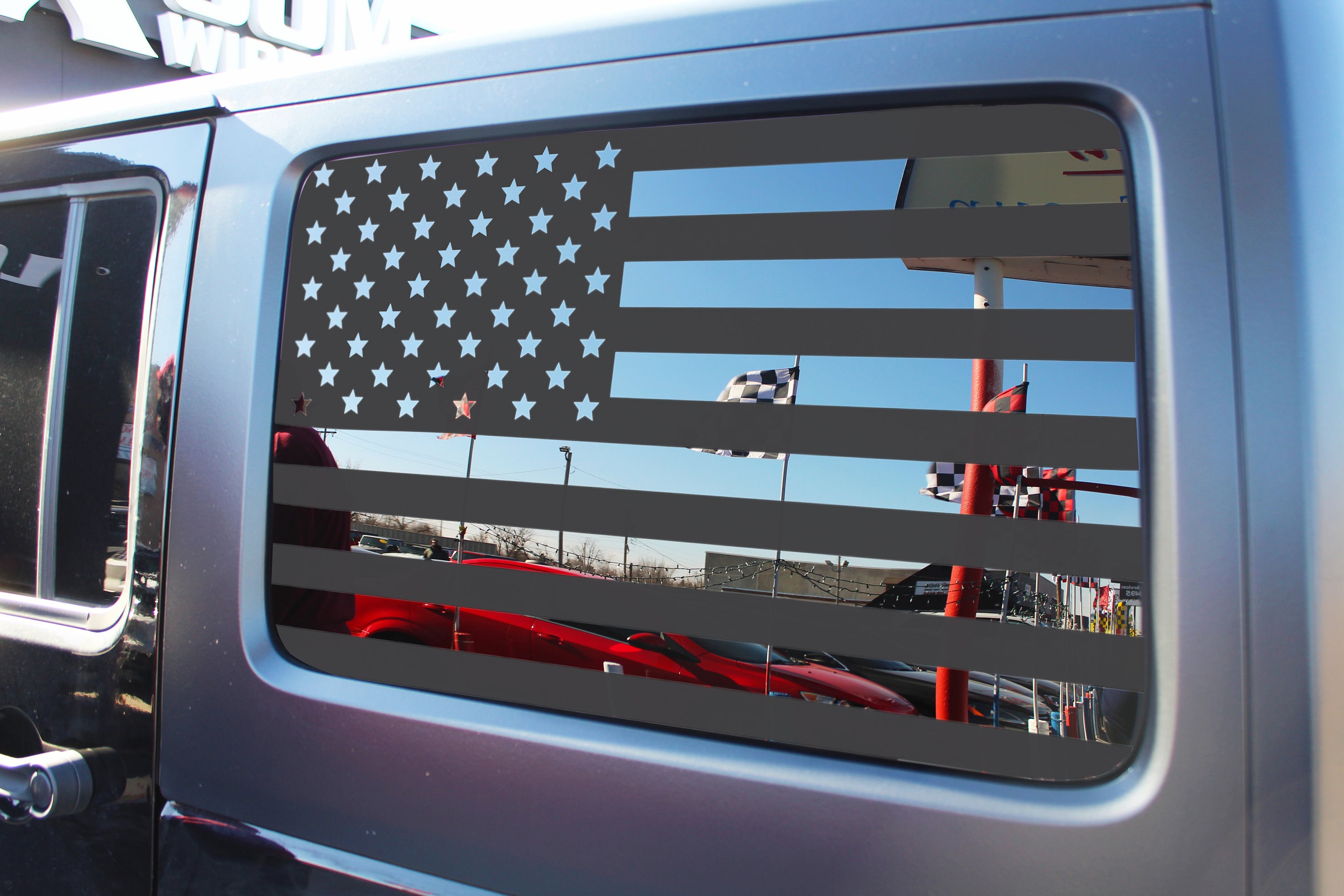 Precut American Flag Window Decal Sticker for Jeep Wrangler JL - Etsy