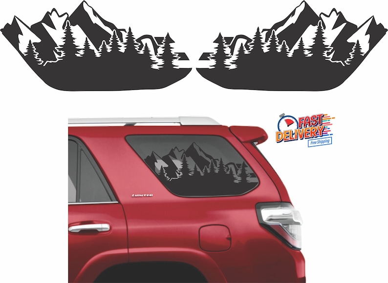 Fit for 2010-2023 Toyota 4runner Precut Outdoor Forest Mountain Scene ...