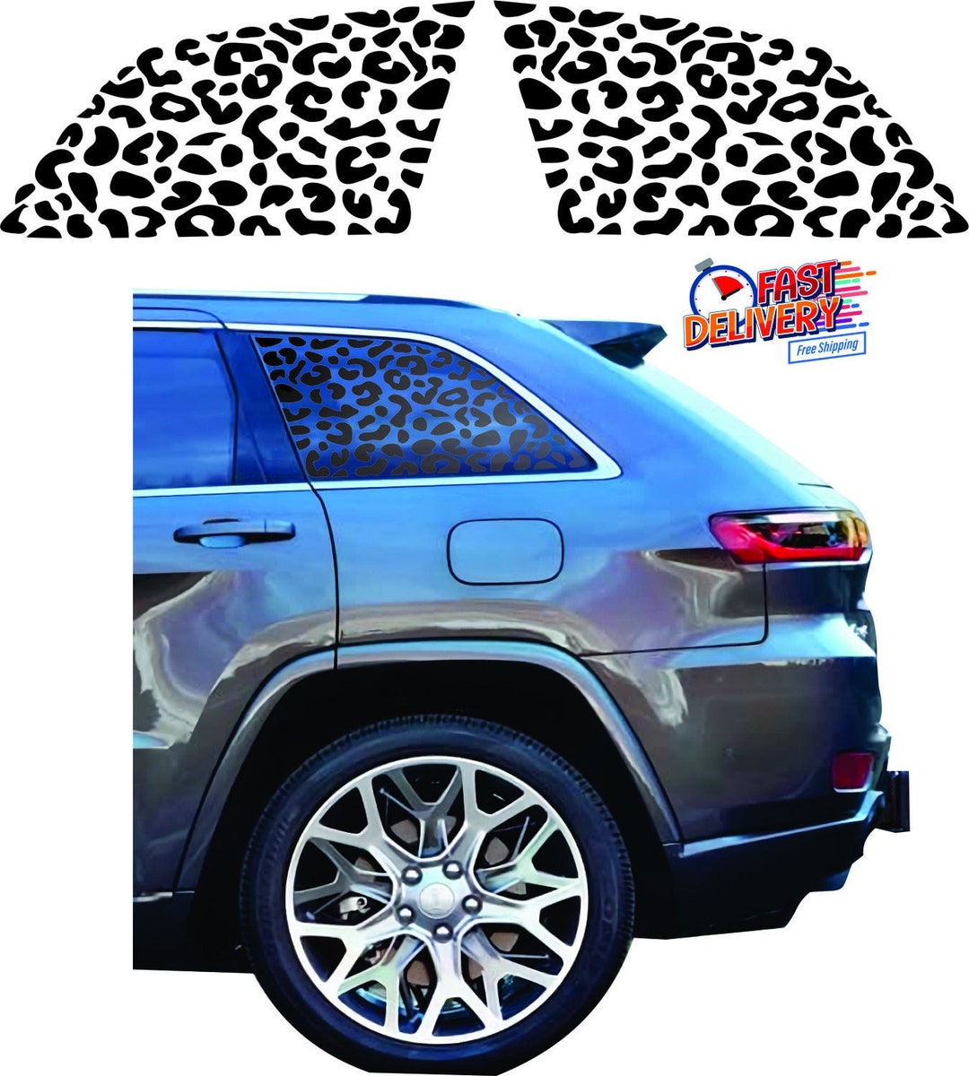 Fit for Jeep Grand Cherokee 2011-2021 Precut Leopard Cheetah Print ...