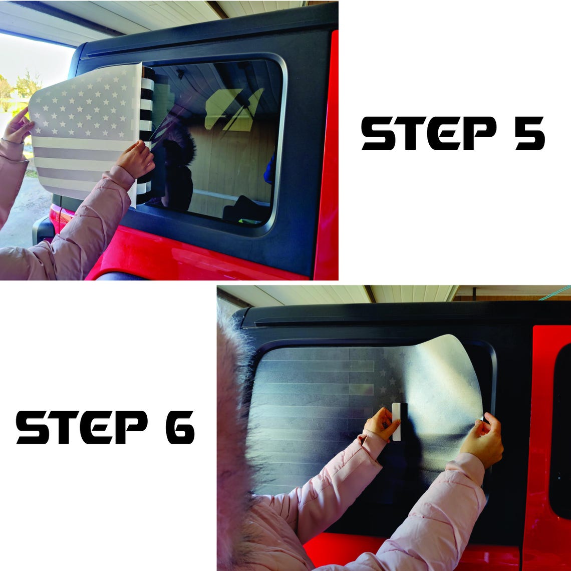 Precut American Flag Window Decals Fit for Toyota 4runner 2025 Rear 3rd ...