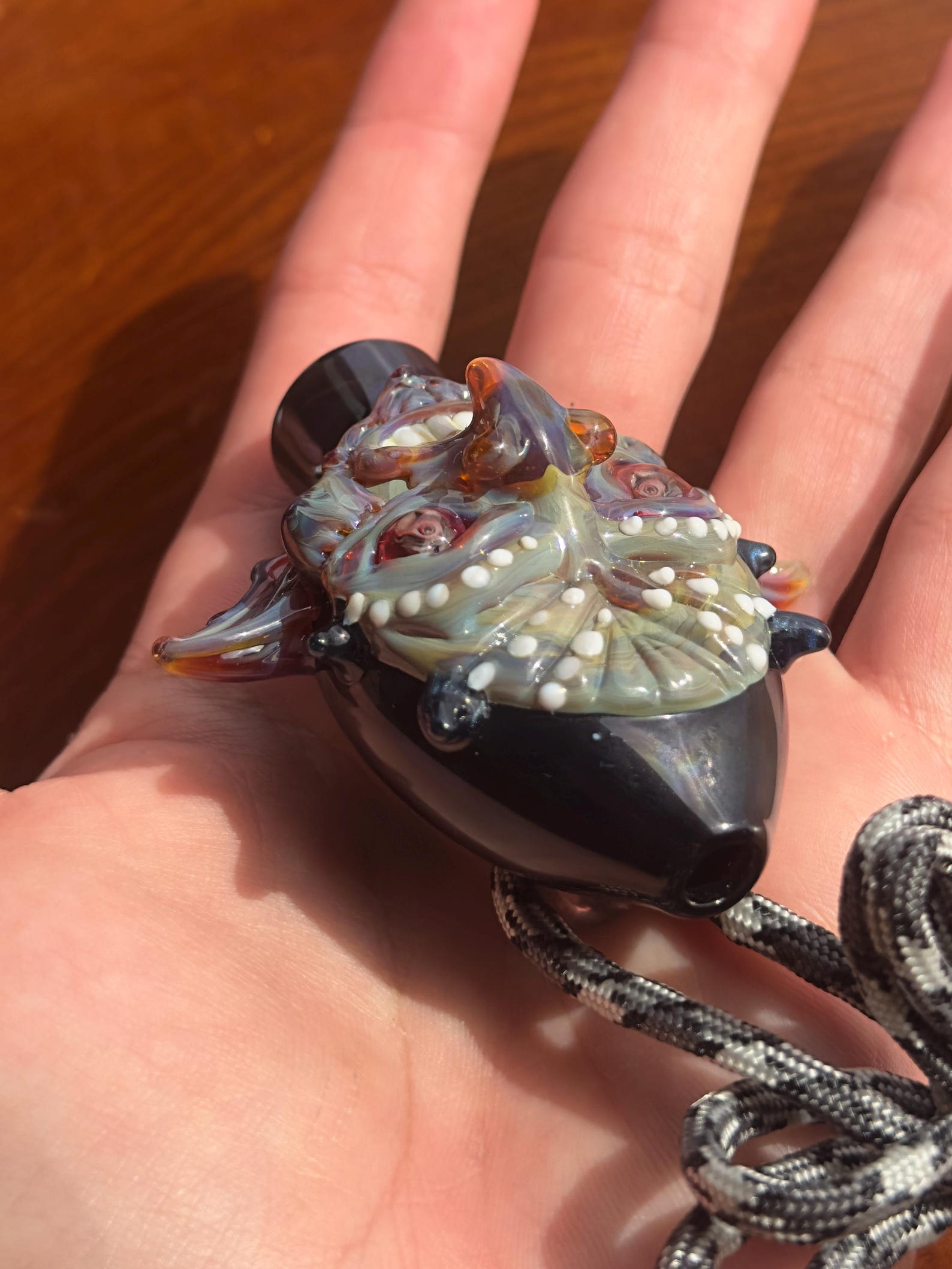 Handmade Flame-sculpted Glass Goblin Pendant Necklace - Etsy