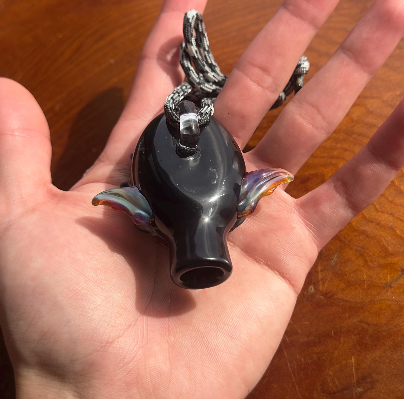 Handmade Flame-sculpted Glass Goblin Pendant Necklace - Etsy