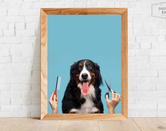 Dog Grooming Poster Printable - Etsy