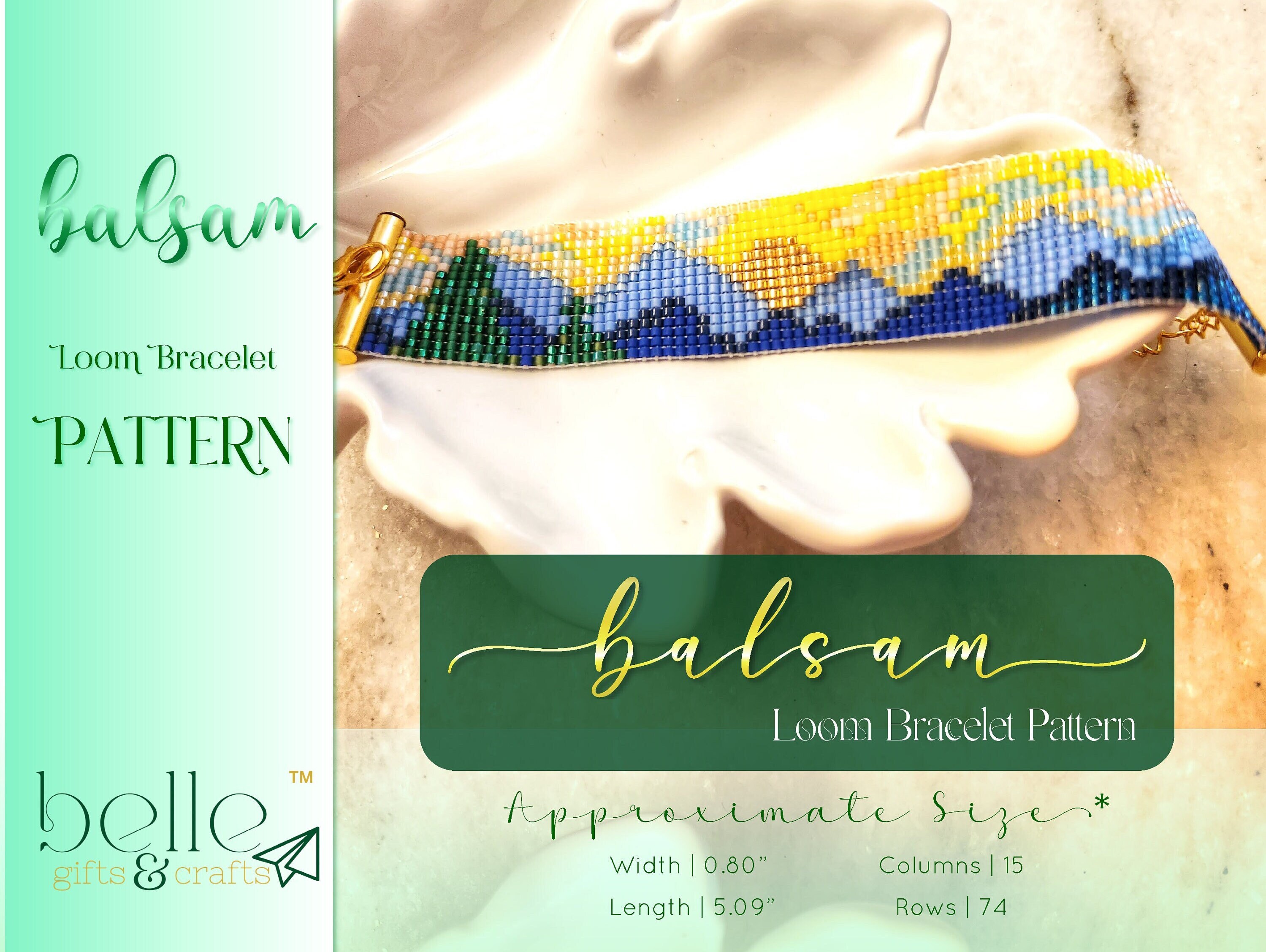 Enchanting Loom Bracelet Bead Pattern, Mountain Scene, Landscape ...