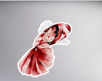 Japanese Koi Fish Anime Style Sticker Durable, Bubble-free Vinyl Decal ...