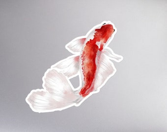 Japanese Koi Fish Anime Style Sticker Durable, Bubble-free Vinyl Decal ...