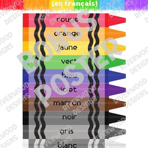 French Color Matching Worksheets: Learn and Review the Colors in French ...