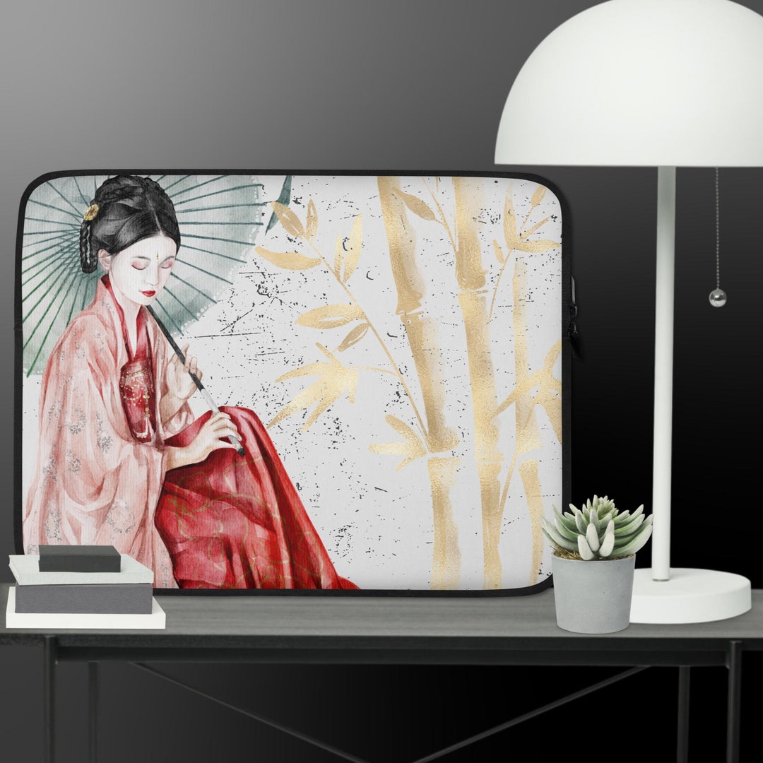 Artistic Japanese Geisha Laptop Sleeve - Etsy