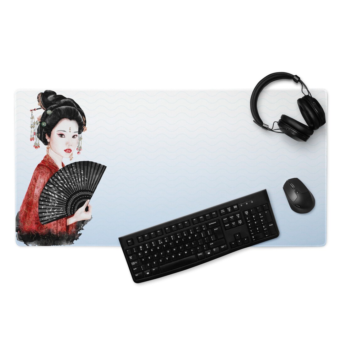 Japanese Geisha LARGE Gaming Mouse Pad - Etsy
