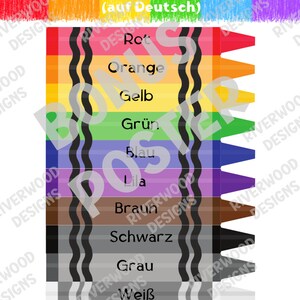 German Color Matching Worksheets: Learn and Review the Colors in German ...