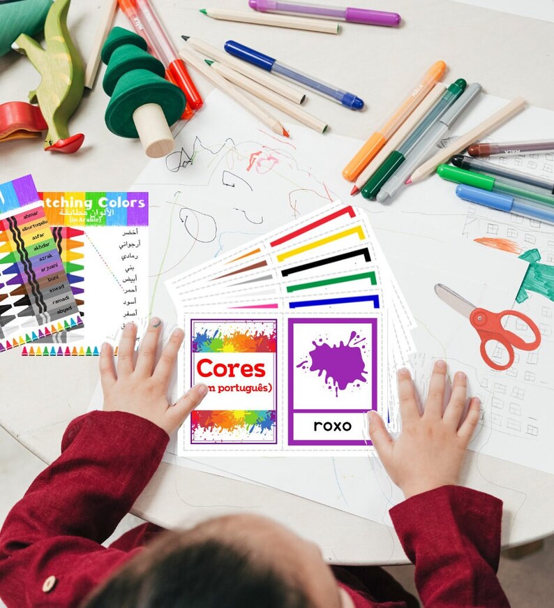 Portuguese Flashcards: A Fun and Easy Way to Learn the Colors in ...