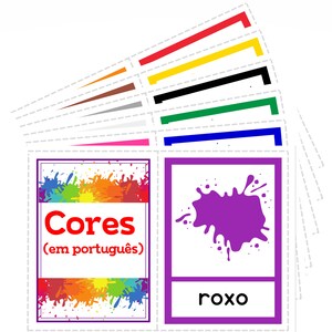 Portuguese Flashcards: A Fun and Easy Way to Learn the Colors in ...