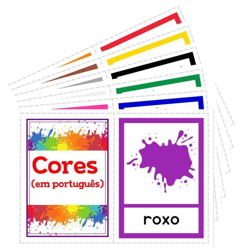 Portuguese Flashcards: A Fun and Easy Way to Learn the Colors in ...
