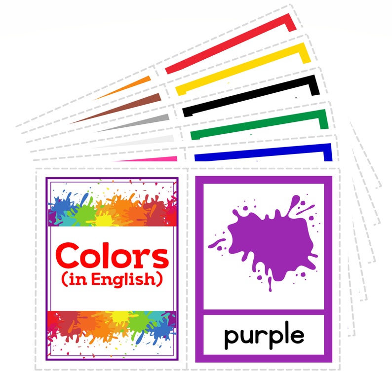 English Flashcards: A Fun and Easy Way to Learn the Colors in English ...